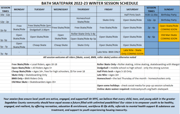 Skatepark - Midcoast Youth Center