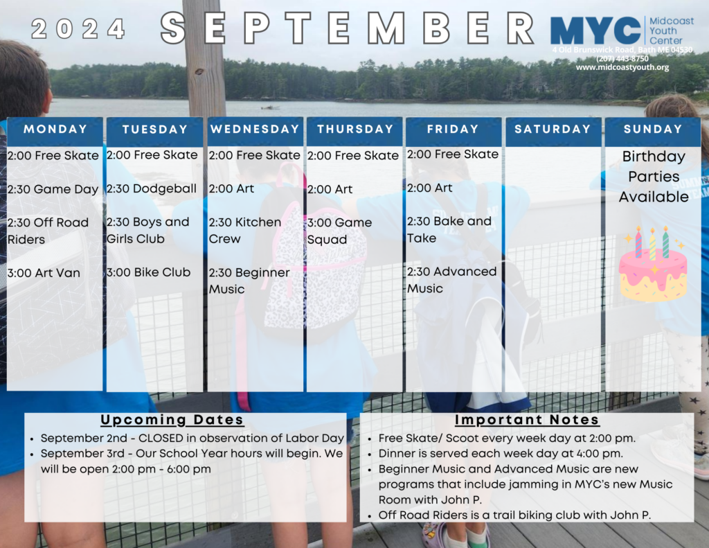 Compass After School & Summer Program – Midcoast Youth Center